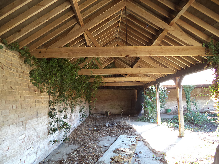 Anstey Hall Barns on Site | David Miller Architects